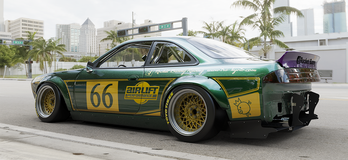 Rocket Bunny Racing | V2.0 Nissan Silvia BOSS [S14] + Duck Wing | 1995 ...