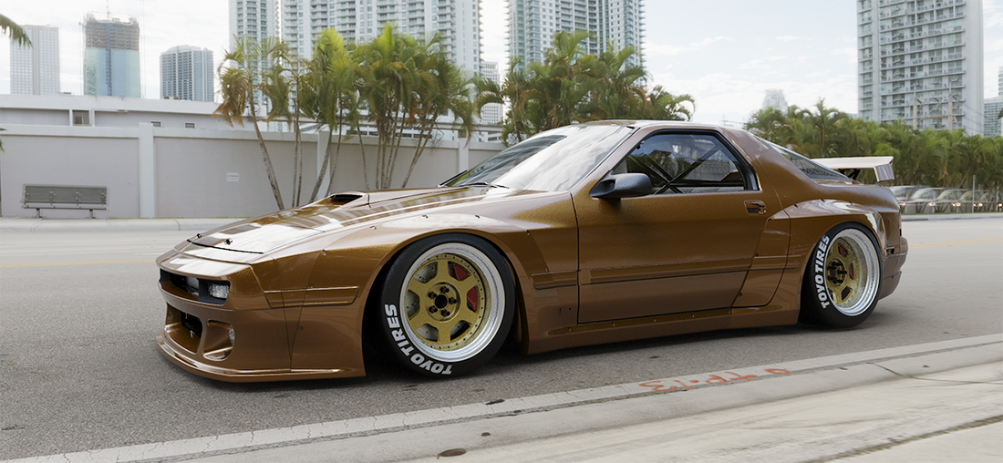 Pandem | V2.0 Mazda FC RX-7 [FC3S] + Rear Wing | 1985 - 1992 – Rocket ...