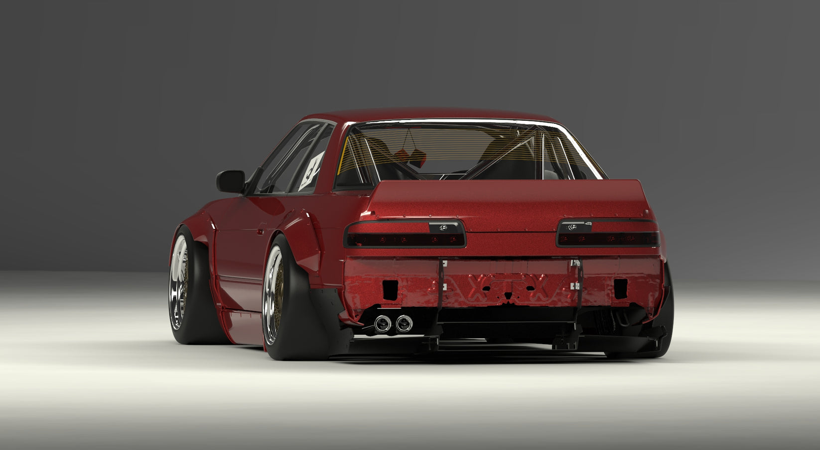 Rocket Bunny Racing | V2.0 Nissan Silvia [S13] + Duck Wing | 1989-1993 ...