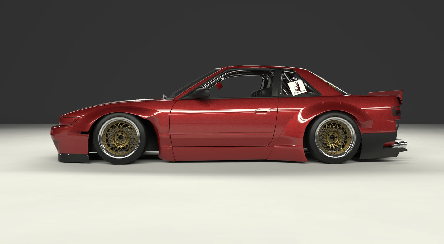 Rocket Bunny Racing | V2.0 Nissan Silvia [S13] + Duck Wing | 1989-1993 ...