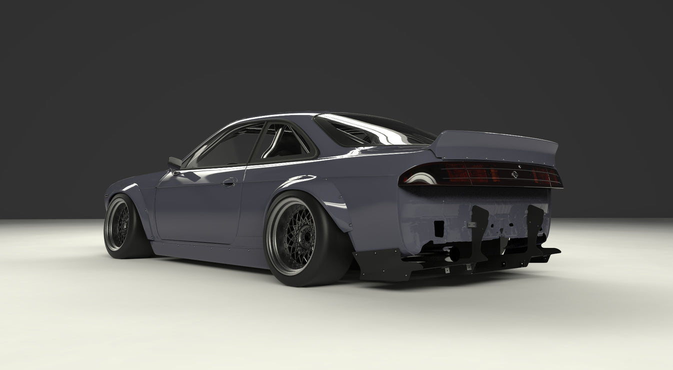 Rocket Bunny Racing | V2.0 Nissan Silvia BOSS [S14] + Duck Wing | 1995 ...